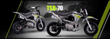 Thumpstar TSB 70 | Kids Pit Bike | Semi-Automatic 4-Speed | Pipe Bomb ...