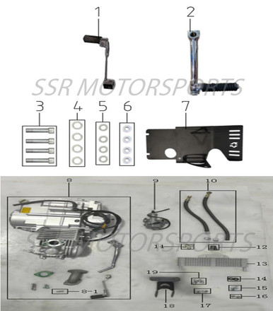 Engine Assembly for SSR SR140R & SR140RB