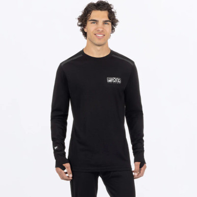 Men's Tenacious Merino Longsleeve Black - East Central Sports