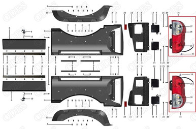2023 Odes Junglecross 800ST-2 (Plastic Covers Rear)