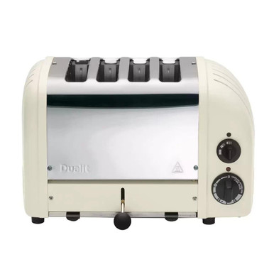DUALIT TOASTER 4 SLICE WHITE WITH 1 SANDWICH CAGE 40592 5 YR WTY ...