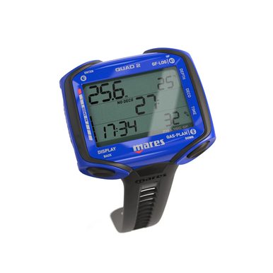 Mares QUAD 2 Wrist Dive Computer - Blue - DolphinScuba.com, Inc.