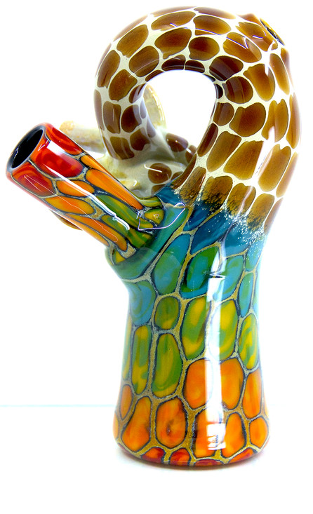 Terrazzo Bent Neck Giraffe by Matt Robertson & Icke Glass #219 - Elev8
