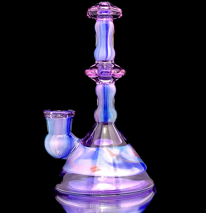 Water Pipe Bong - Sexy Monkshood Butter Mini Tube by Simply Jeff Glass #2 - Elev8