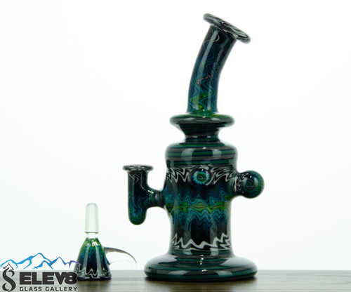 Andy G Glass Wig Wag Mini Tube Dab Rig #720 - Elev8