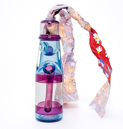 Water Pipe Bong - Small Ramune Bottle Rig by Jack Blew Glass #982 - Elev8