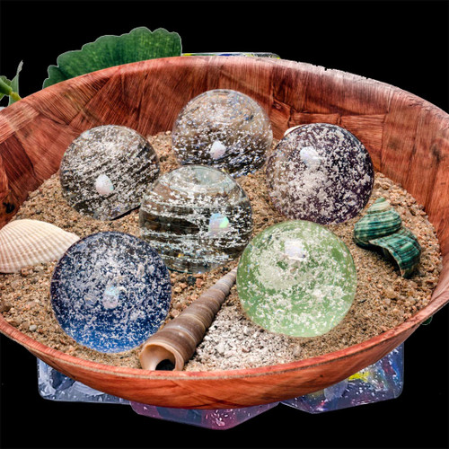 Custom Cremation Memorial Marbles | Handcrafted Glass with Ashes