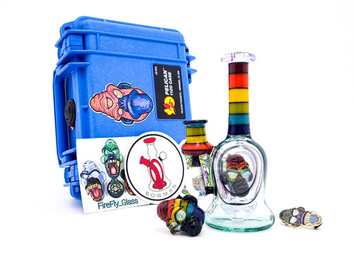 Water Pipe Bong - Mini Tube Set by Firefly Glass and Bowman Glass #1033 ...
