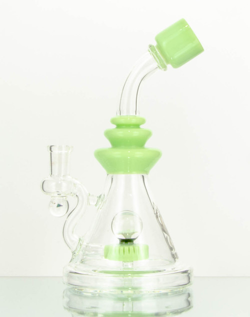 Cosmetic Second Ultimate Beaker with Marble Perc Dab Rig - Milky Green ...