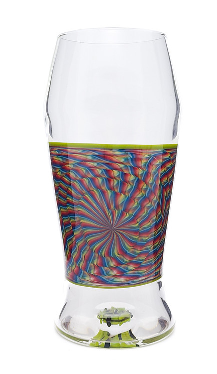 Drinking Glass - Trippy Tech Pint Glass by Steve Kelnhofer #35 - Elev8