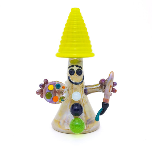 Water Pipe Bong - Bob Ross Mini Tube Dab Rig by Elev8 Premier #1 - Elev8