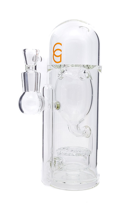Water Pipe Bong - Clear Incycler Rig by Charli Glass #1053 - Elev8