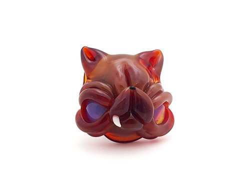 Glass Jewelry - Red Blickey Pendant by Casto Glass #145 - Elev8