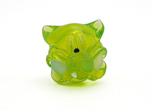 Glass Jewelry - Green Blickey Pendant by Casto Glass #148 - Elev8