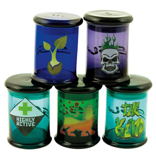 Large Colored Glass Jars