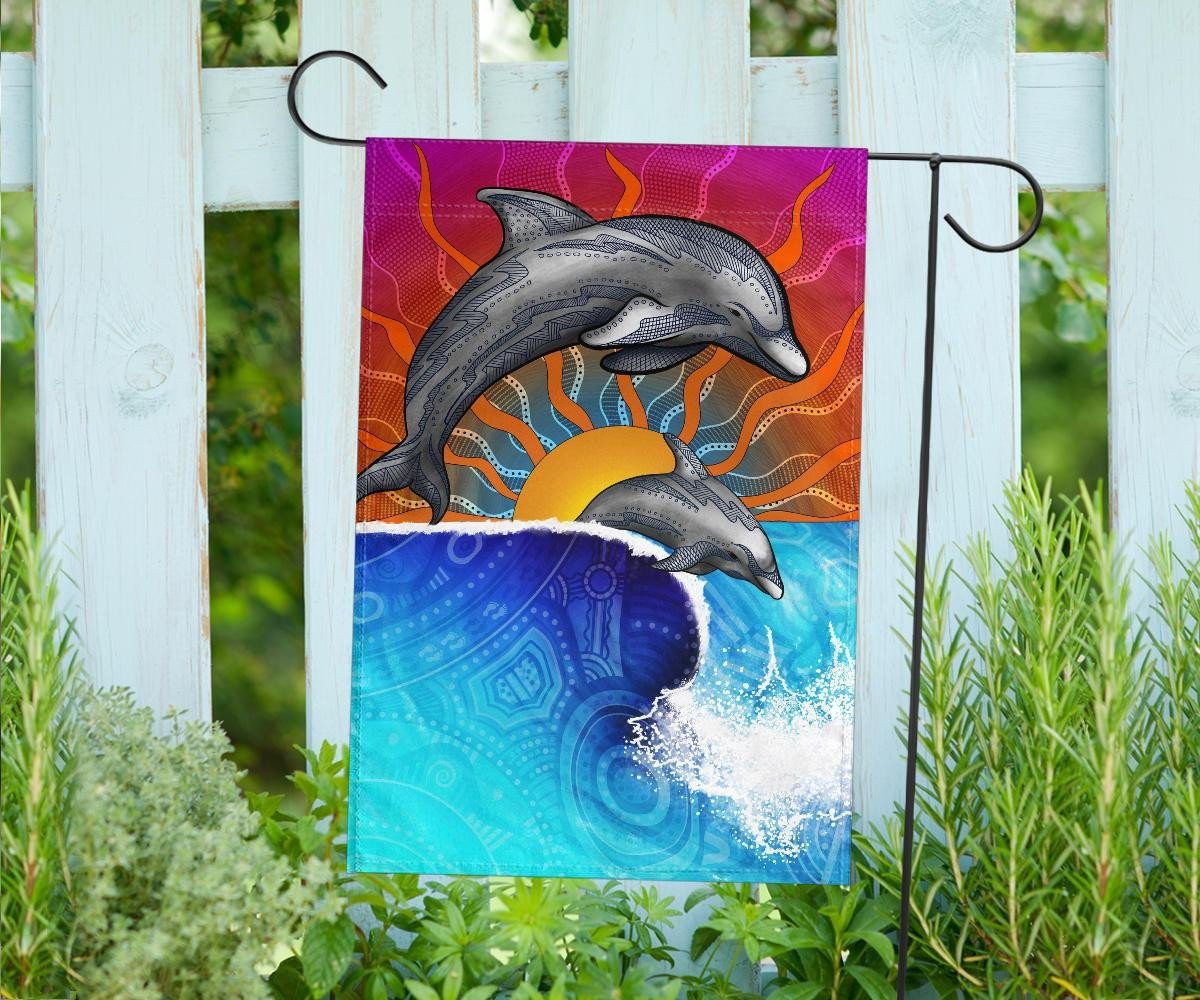 Australia Aboriginal Inspired Flag - Indigenous Dolphin