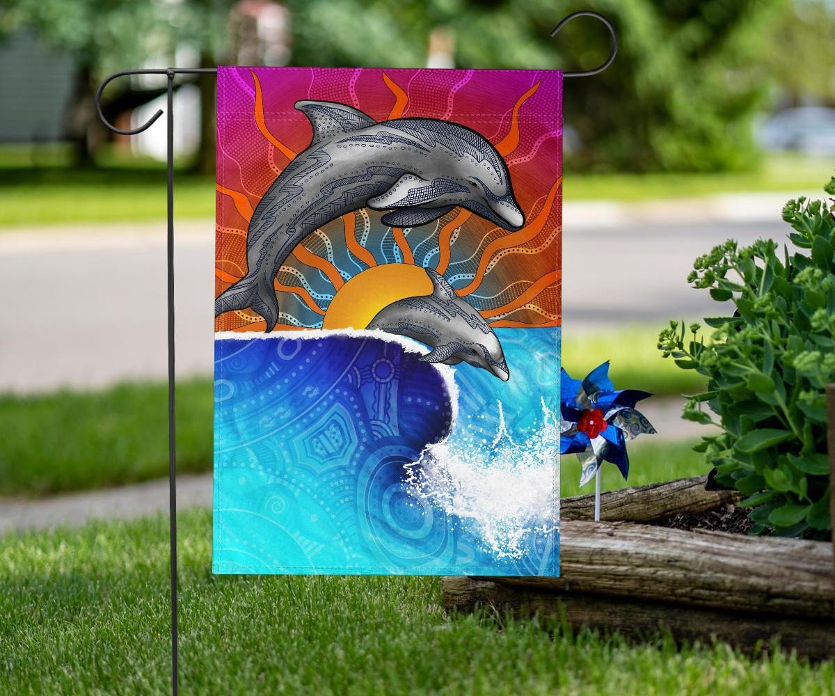 Australia Aboriginal Inspired Flag - Indigenous Dolphin