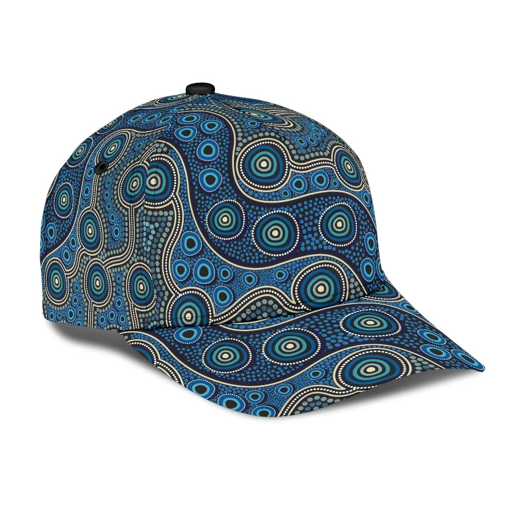 Australia Aboriginal Cap - Aboriginal Dot Art Painting VER7
