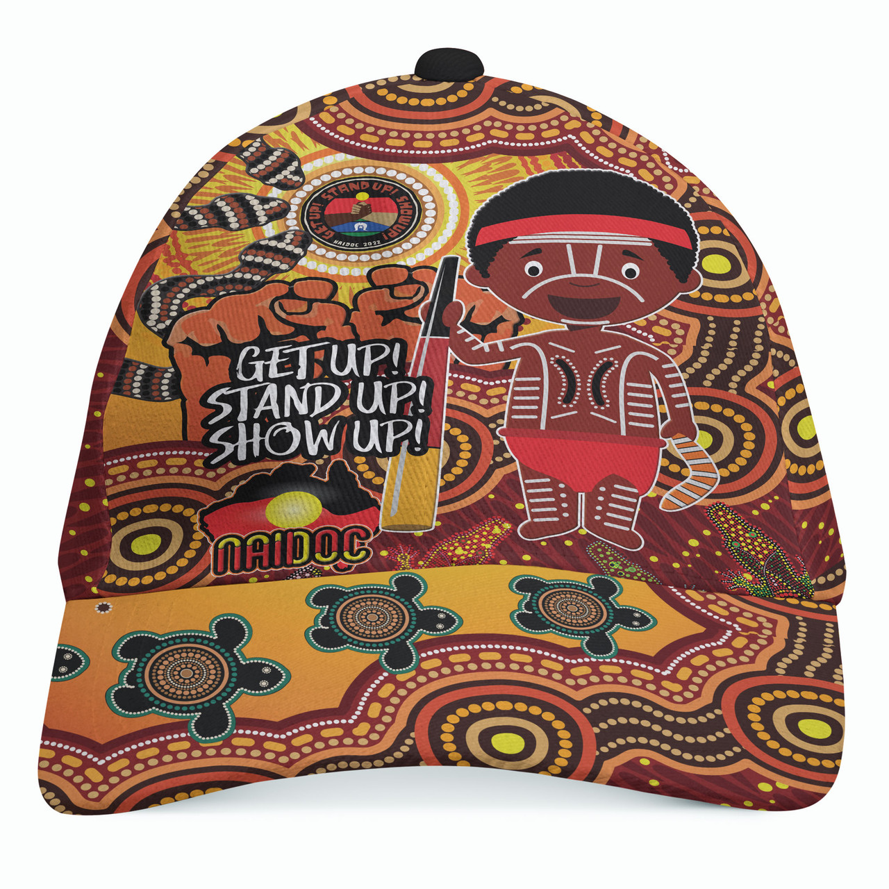 Australia NAIDOC Week Indigenous Cap - Custom Aussie Naidoc Boy With ...