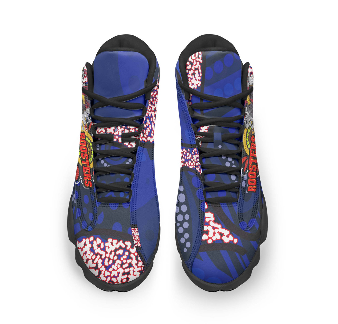 Sydney Roosters High Top Basketball Shoes J 13 - Angry Rooster with ...