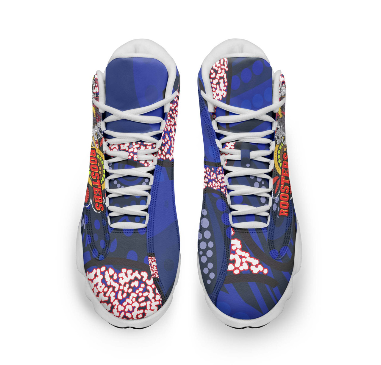 Sydney Roosters High Top Basketball Shoes J 13 - Angry Rooster with ...