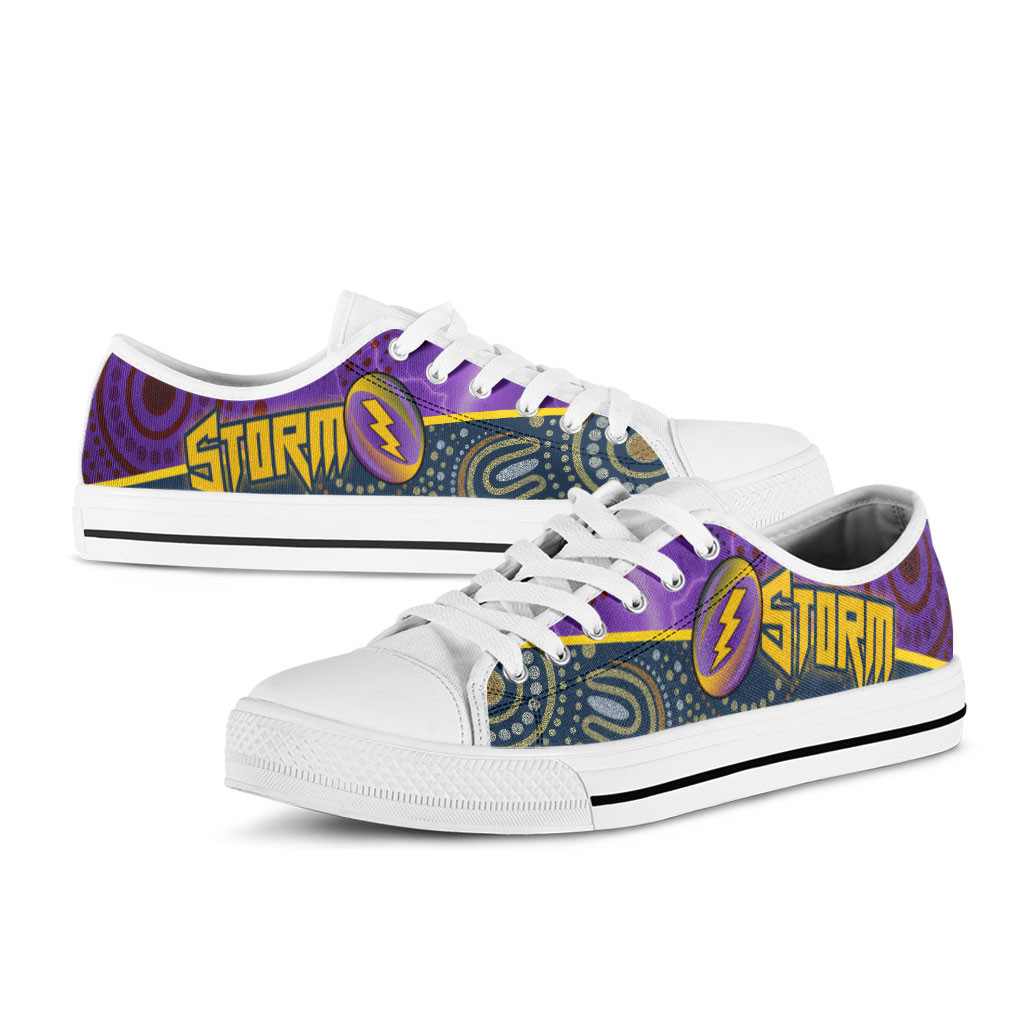 Melbourne Storm Low Top Canvas Shoes - Melbourne Storm Sport Style Low ...