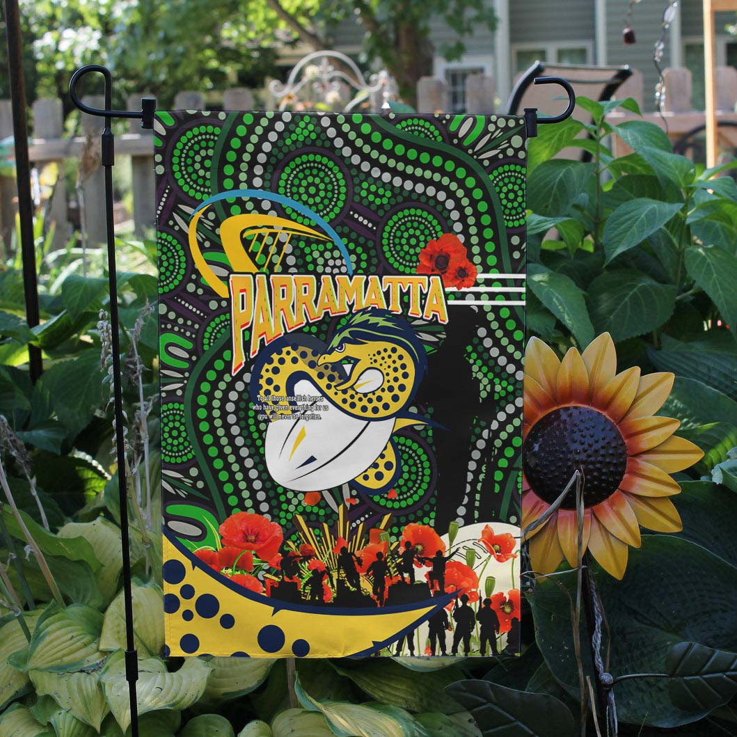 Parramatta Eels Flag - Anzac Day Remembrance Aboriginal Inspired ...