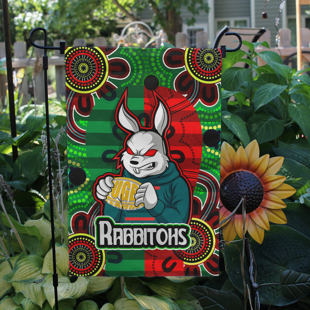 South Sydney Rabbitohs Flag - South Sydney Rabbitohs With Ball ...
