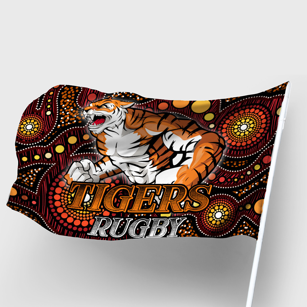 Wests Tigers Flag - Wests Tigers Aboriginal Inspired Indigenous Sport ...