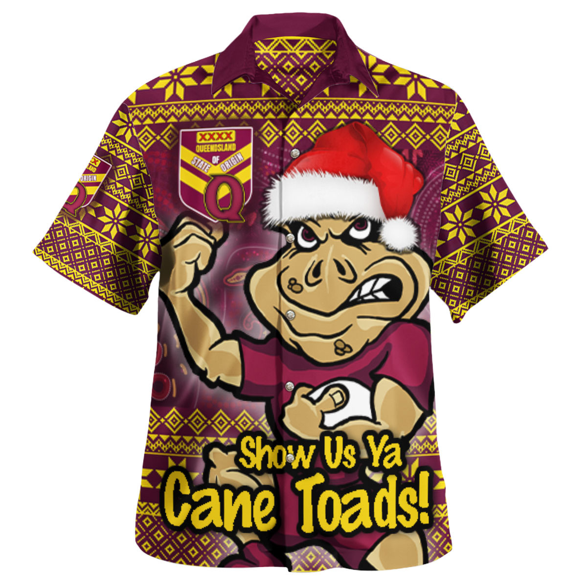 Cane Toads Hawaiian Shirt - Custom Christmas Show Us Ya Cane Toads ...