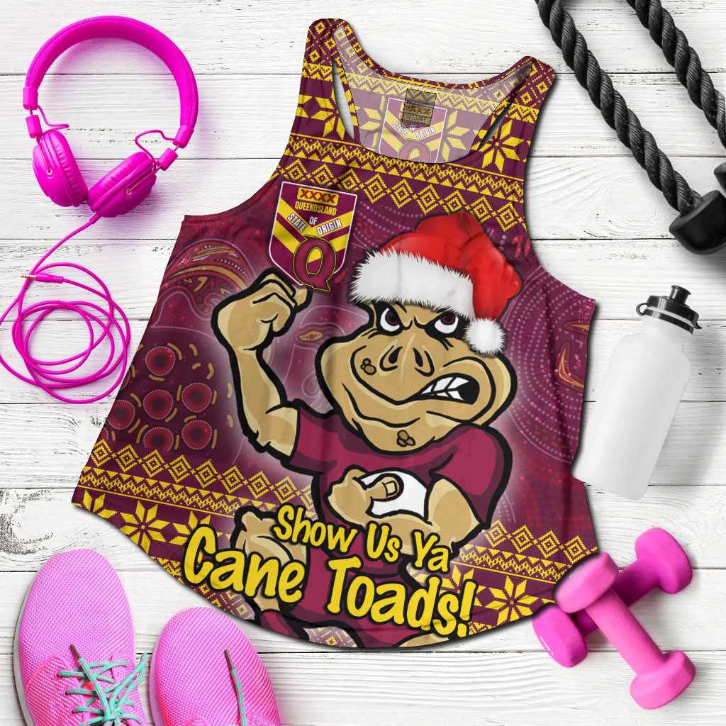 Cane Toads Women Racerback Tank - Custom Christmas Show Us Ya Cane ...