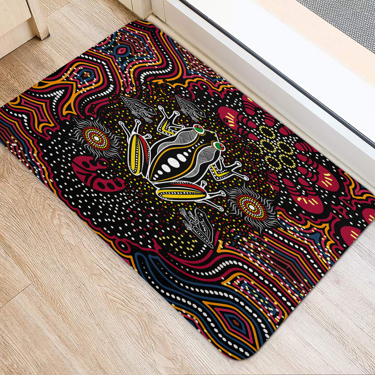 Australia Aboriginal Inspired Door Mat - Aboriginal art Fog dreaming ...