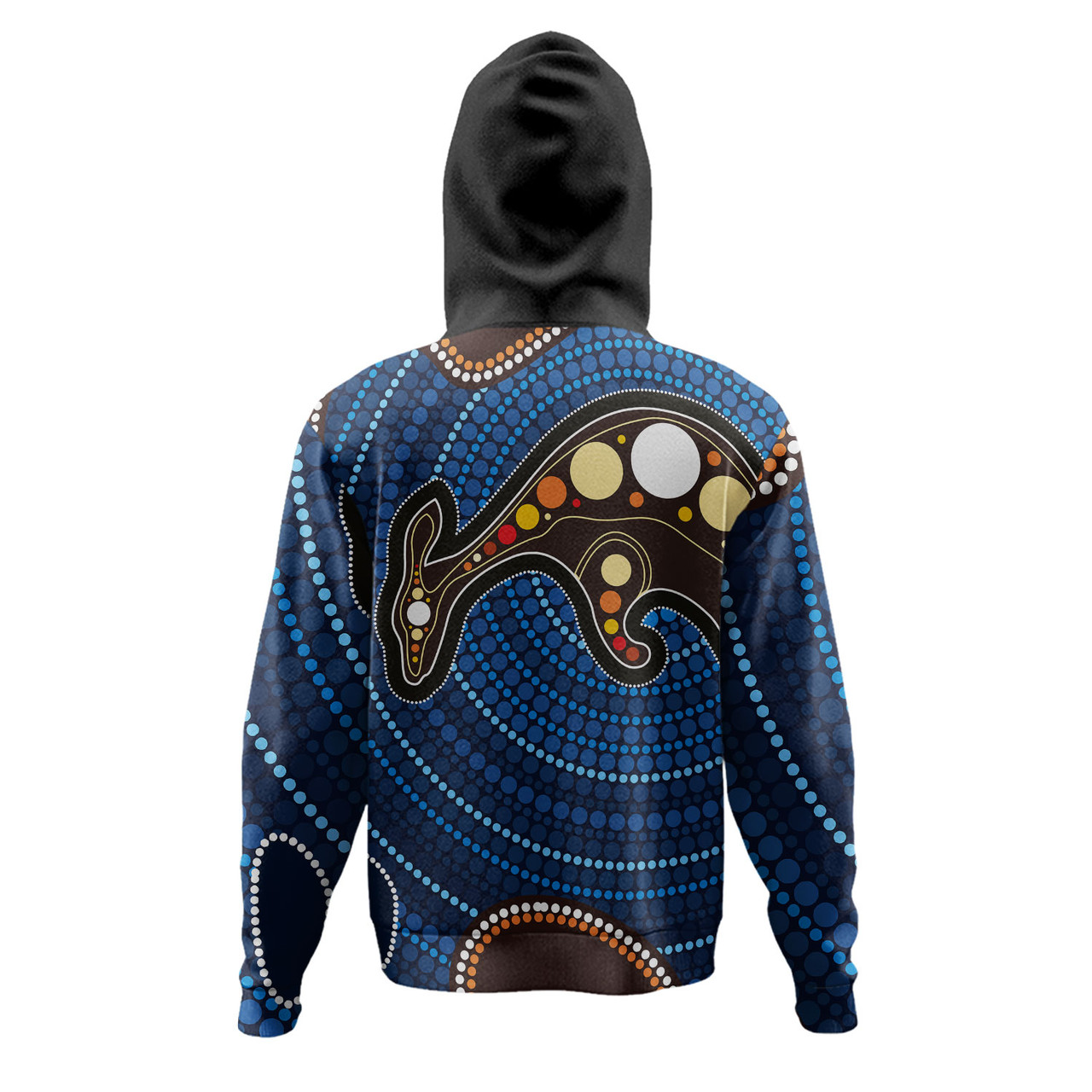 Australia Aboriginal Inspired Hoodie - Aboriginal Kangaroo Art Hoodie