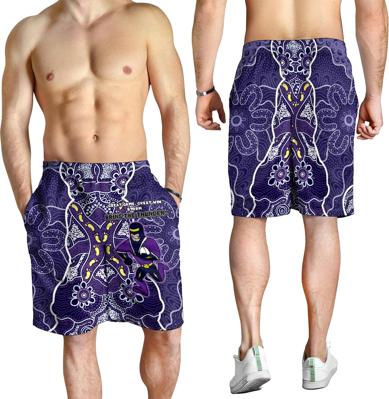 Melbourne Storm Men Short - Custom Grand Final With Contemporary Style ...