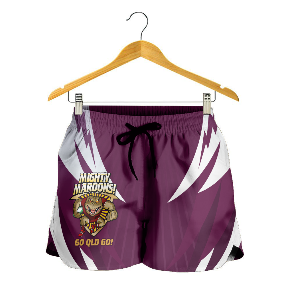Queensland Maroons Women Shorts - Custom State Of Origin 2024 ...