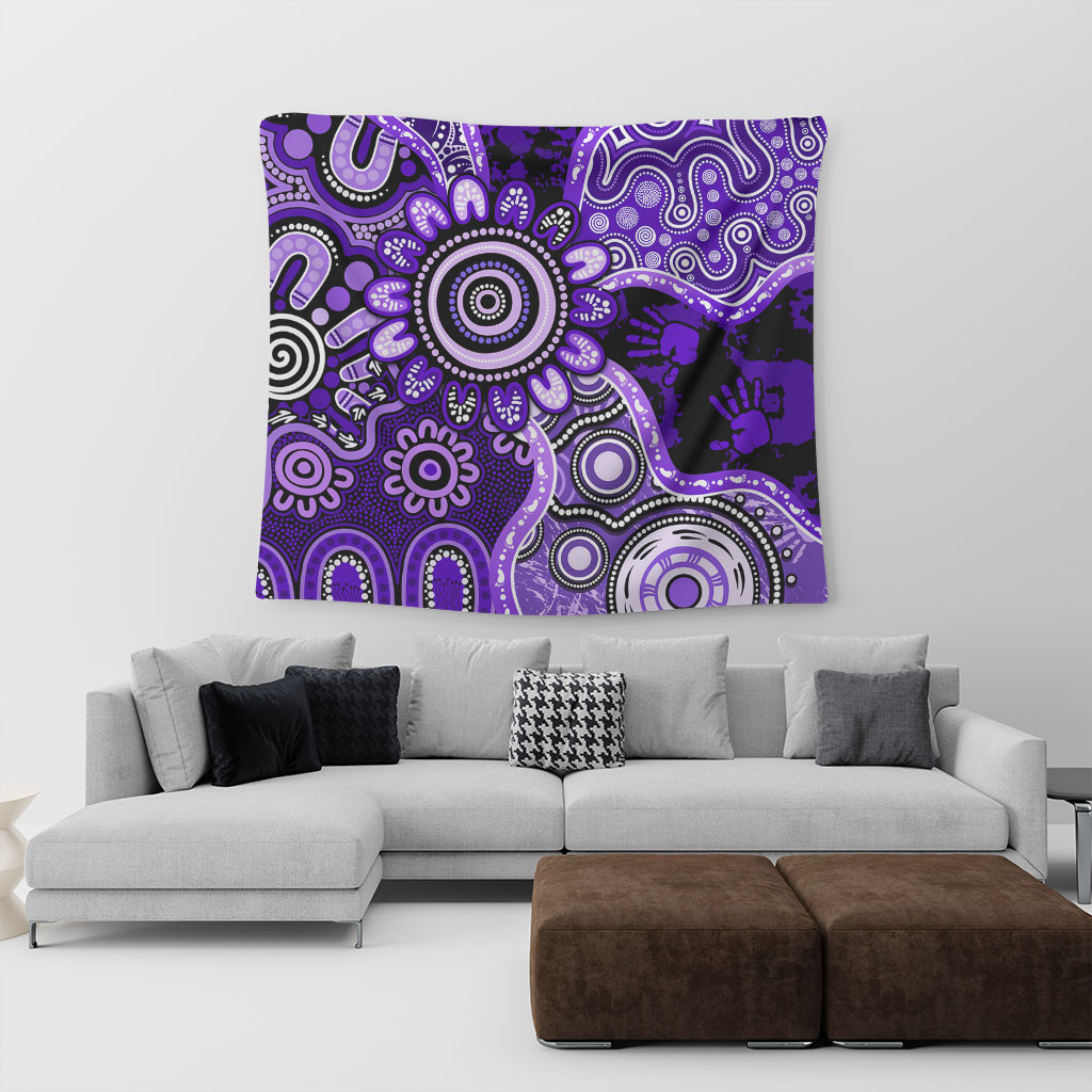 Indigenous Australian Aboriginal Tapestry Aboriginal Dot Art Painting ...