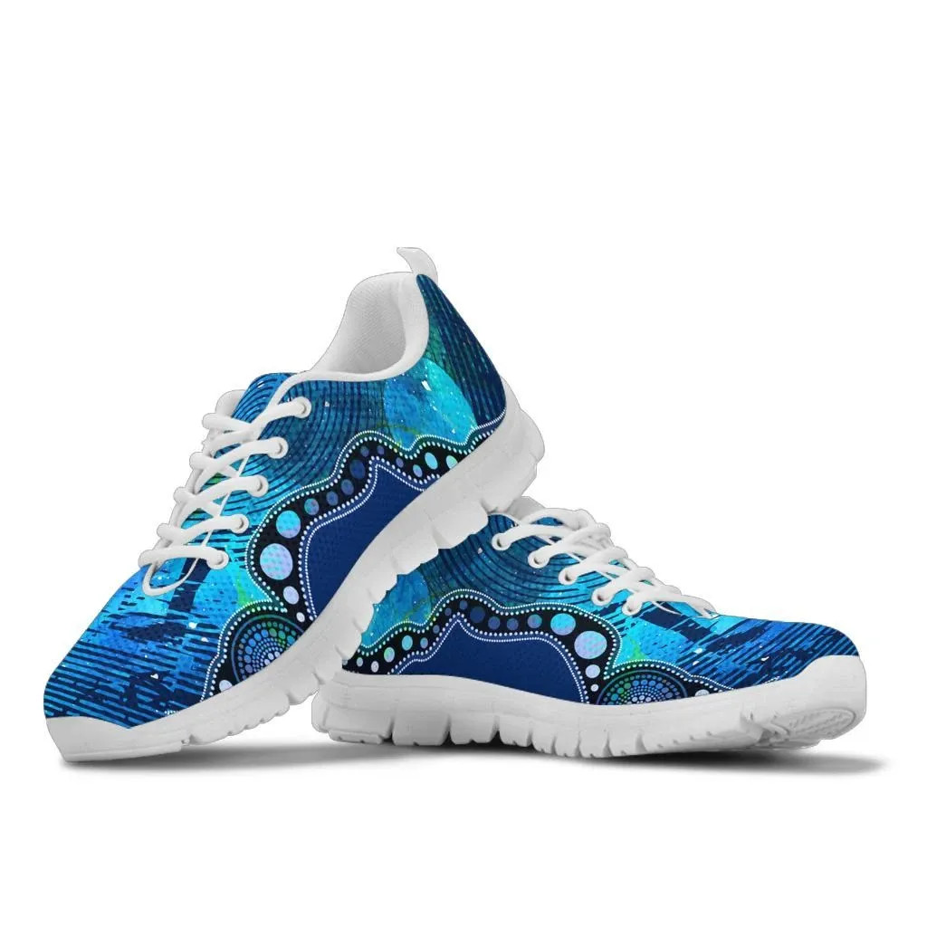 Australia Aboriginal Sneaker - Australia Indigenous Flag Circle Dot ...