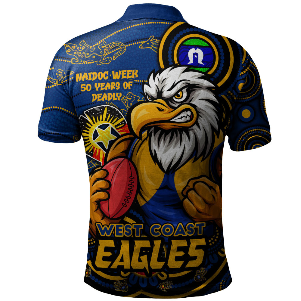 West Coast Eagles Polo Shirt NAIDOC Week A Legacy Forged in 50 Years Of ...