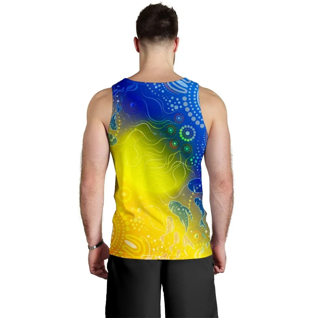 [Custom] Australia Aboriginal Men Tank Top - Indigenous Fishing