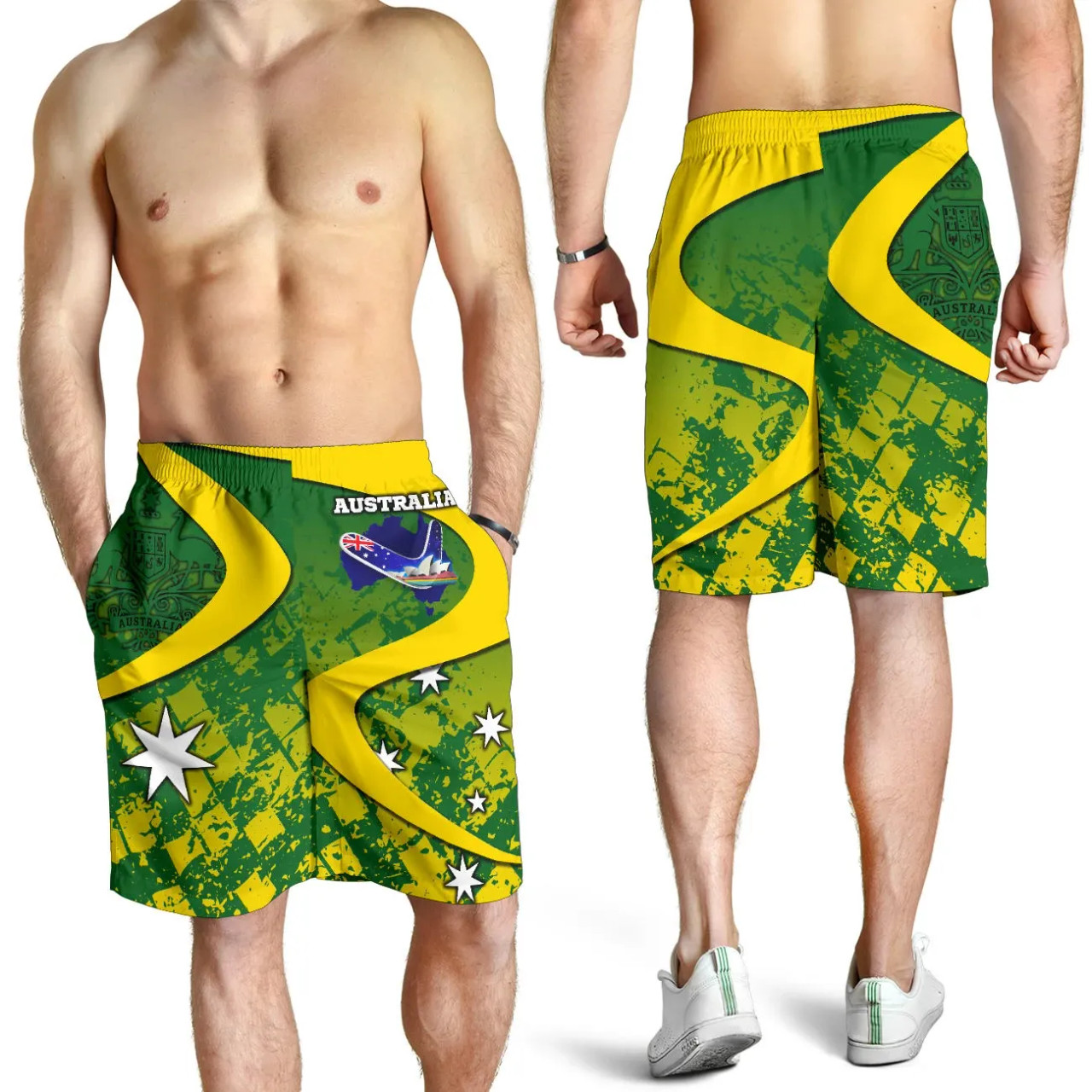Australia Men Shorts - Australia National Color Men Shorts - Men