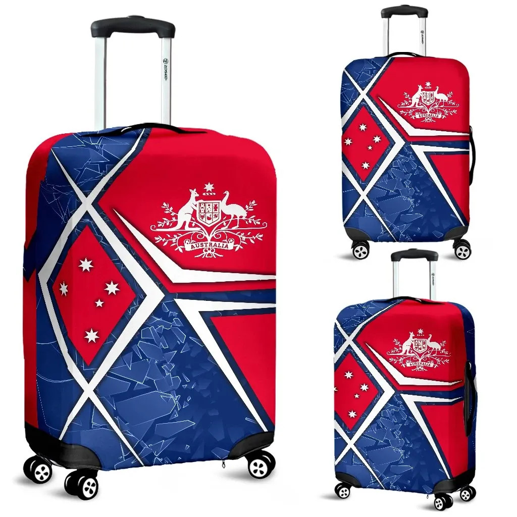 Australia Luggage Cover - Aussie Flag (Green)