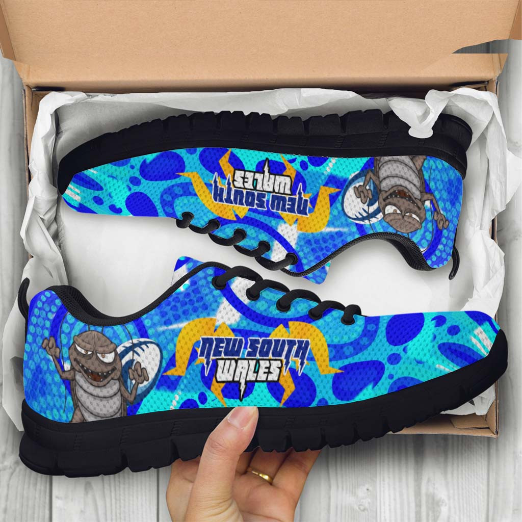 New South Wales Rugby Sneakers - Torres Strait Aboriginal Flag Sneakers