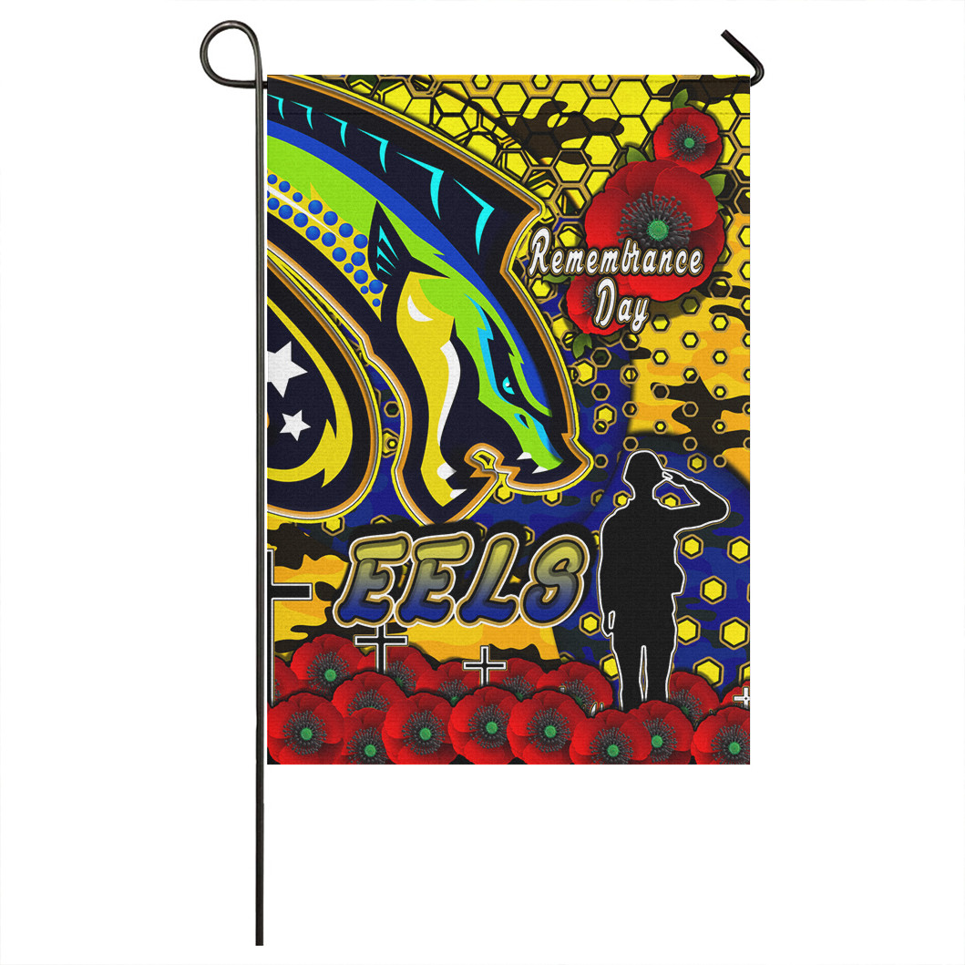 Parramatta Eels Flag - Parramatta Eels Remembrance Day And Poppies Flag