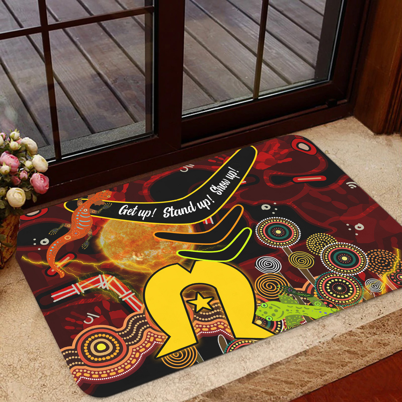 Australia Aboriginal Door Mat - Australia Boomerang Naidoc Week and ...