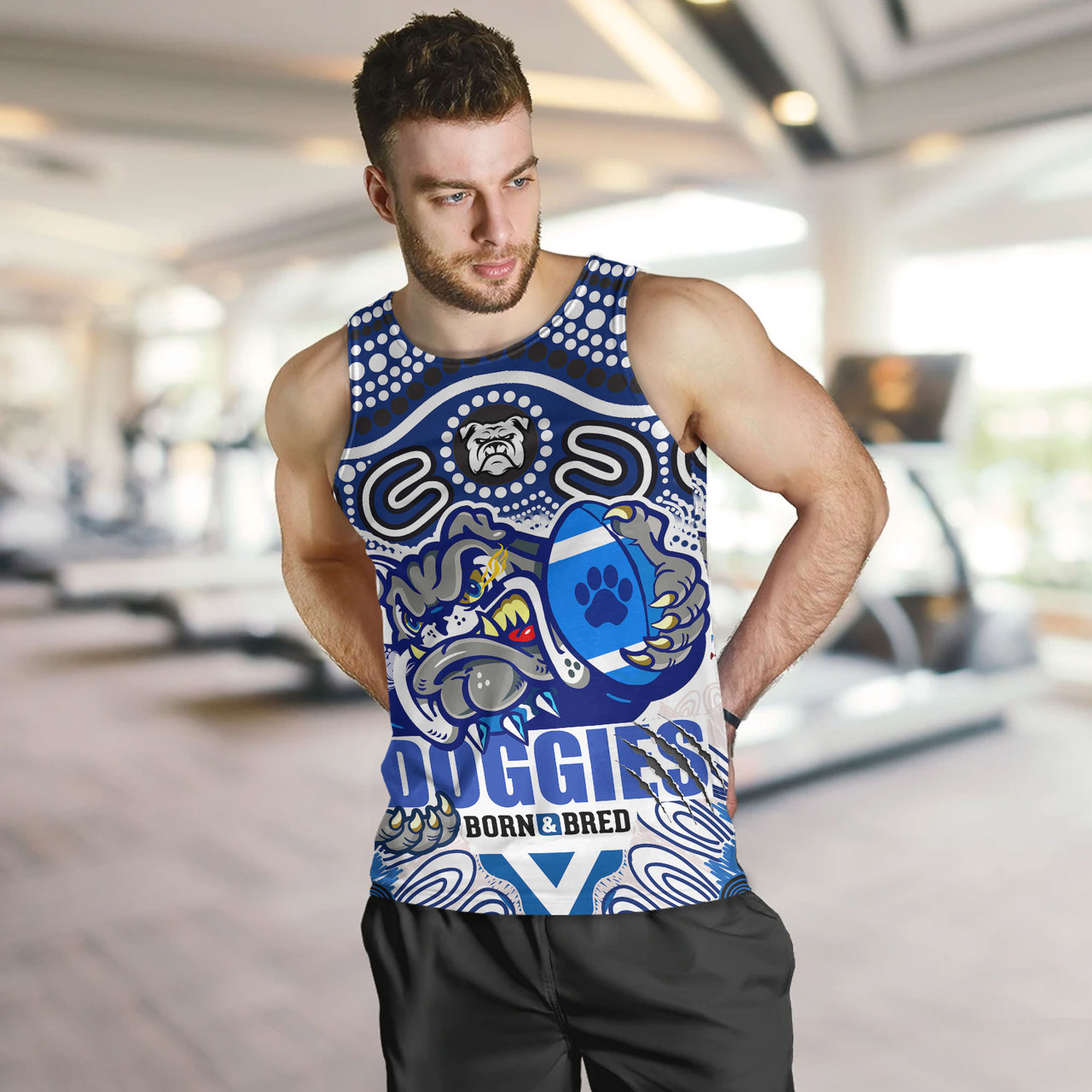Australia Canterbury-Bankstown Bulldogs Custom Men Tank - Indigenous ...
