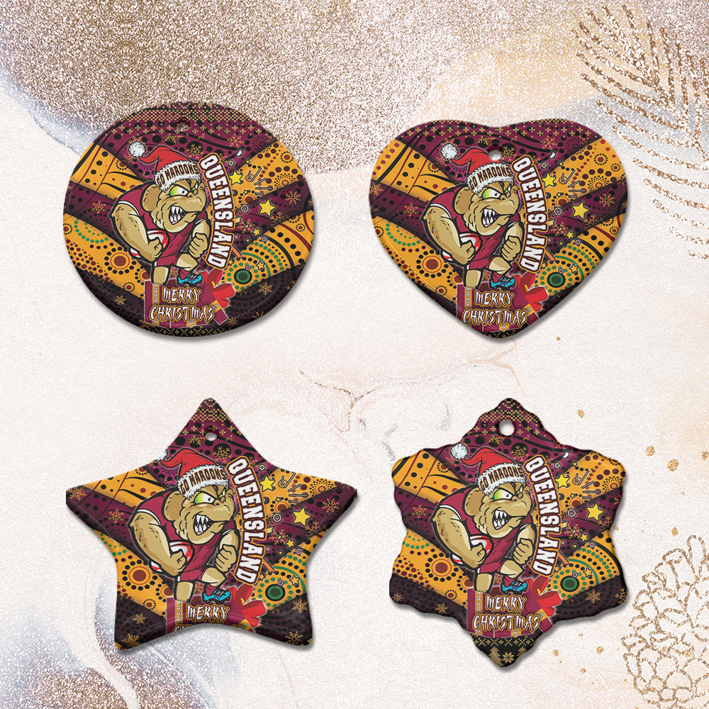 Cane Toads Christmas Ornament - QLD Go Maroons Cane Toads Aboriginal ...