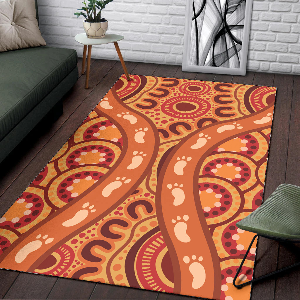 Australia Aboriginal Inspired Area Rug - Indigenous Art Aboriginal ...