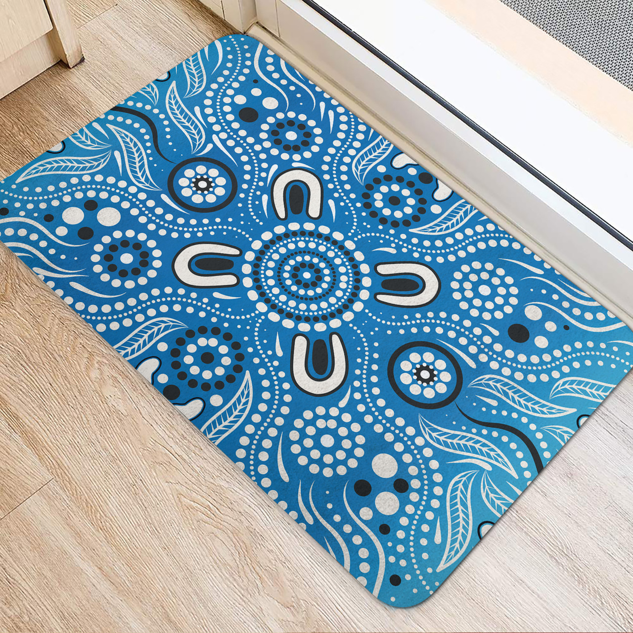 Australia Aboriginal Inspired Door Mat - Aboriginal Indigenous Dot Art ...
