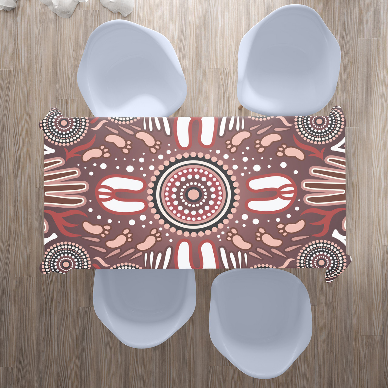 Australia Aboriginal Inspired Tablecloth - Dot Aboriginal Style Of ...