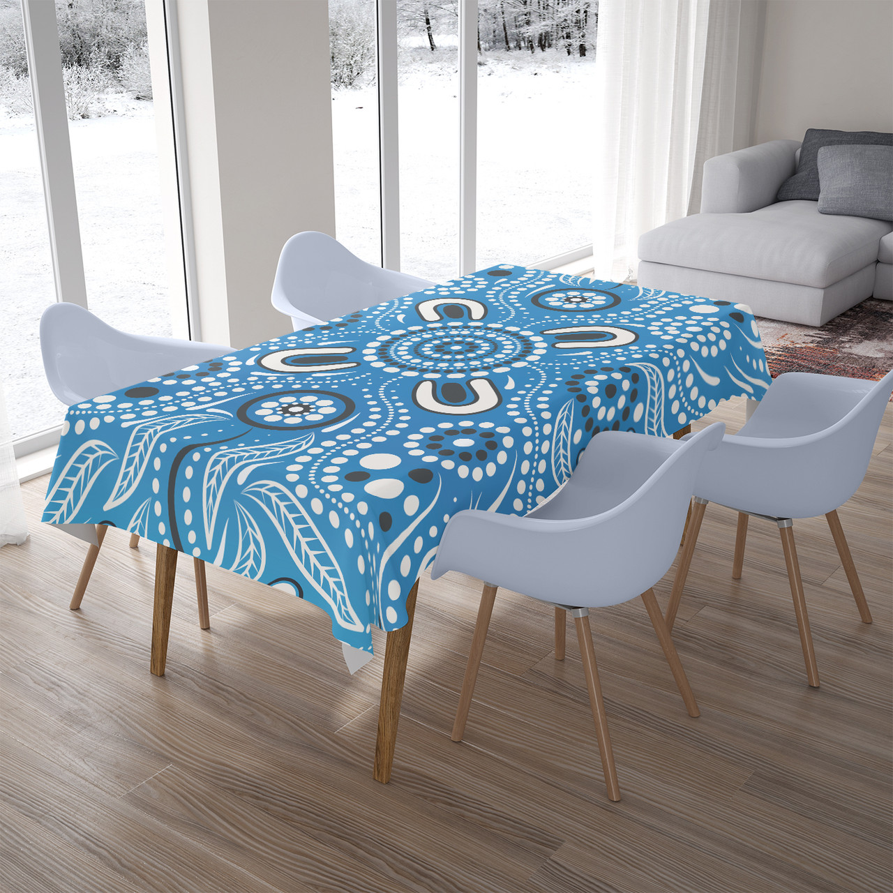 Australia Aboriginal Inspired Tablecloth - Aboriginal Indigenous Dot ...